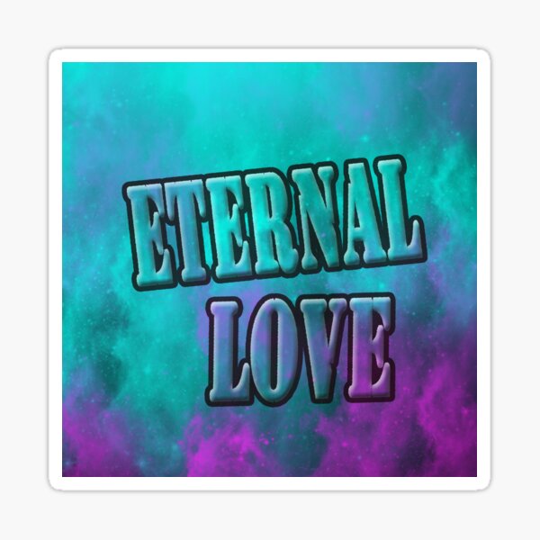 "Eternal love" Sticker for Sale by Blankisa | Redbubble