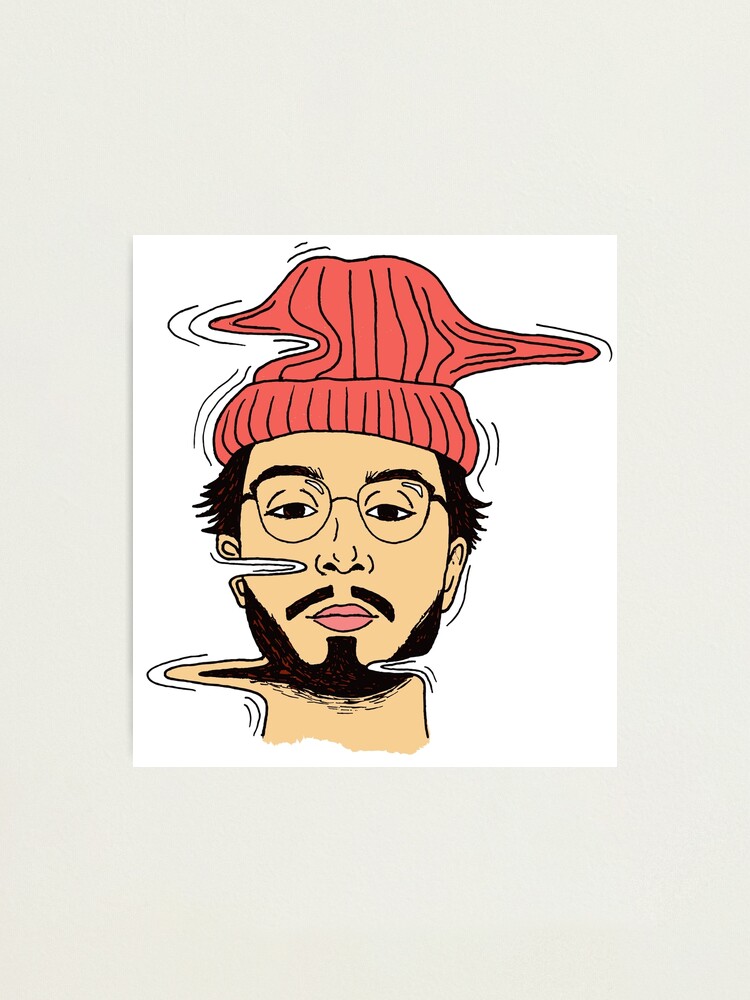 "Bbno$ Warped Head Illustration" Photographic Print for Sale by oddwall ...