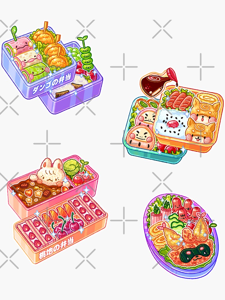 "Bento Boxes Haul Stickers" Sticker for Sale by ViwitchedArt | Redbubble