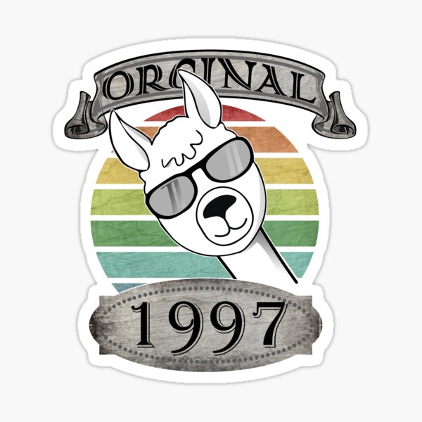 "Orginal Lama 1997" Sticker for Sale by F-Design-S | Redbubble