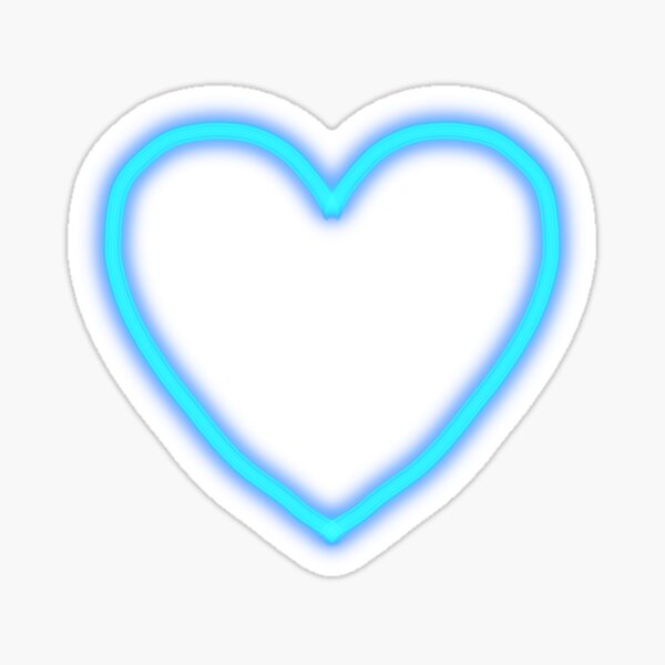 "Neon Heart" Sticker by BLeePCreations | Redbubble