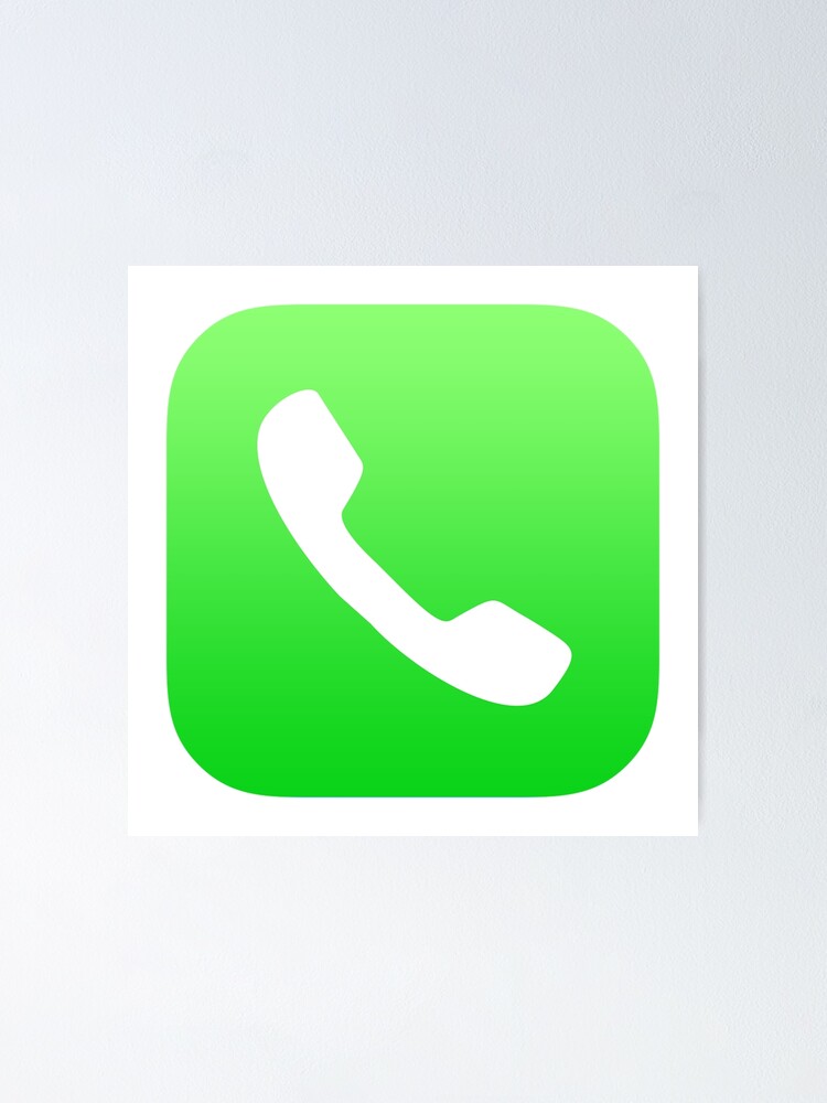"Phone (Call) App Icon" Poster for Sale by Noahscott13 | Redbubble