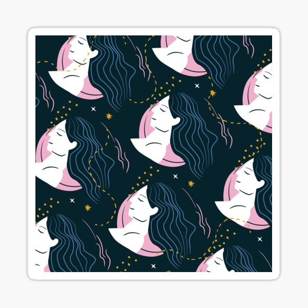 "Navy Blue Goddess" Sticker for Sale by BraveByDesign | Redbubble