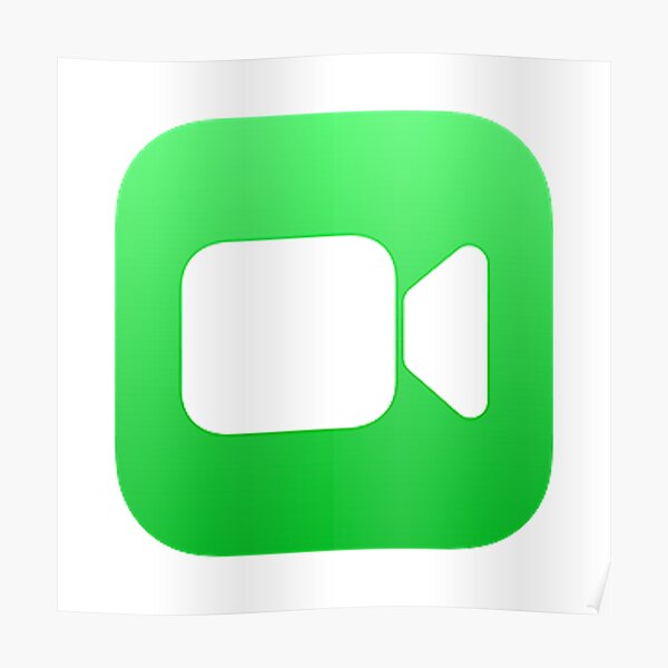 "FaceTime App Icon" Poster for Sale by Noahscott13 | Redbubble