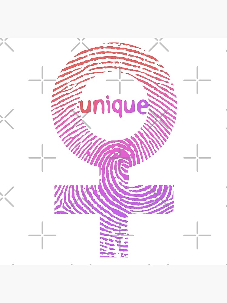 "Unique Female Fingerprint " Poster for Sale by unhingedheather | Redbubble