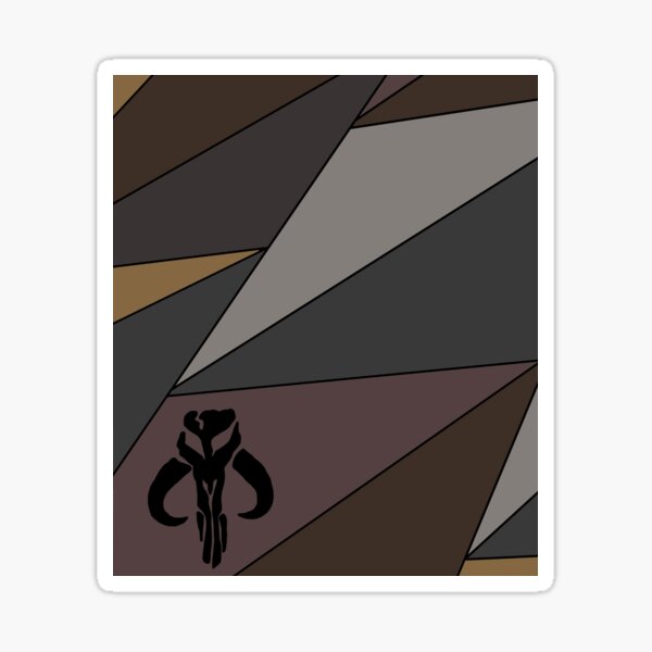 "Mando - Abstrakt" Sticker for Sale by AbstraktGeek | Redbubble