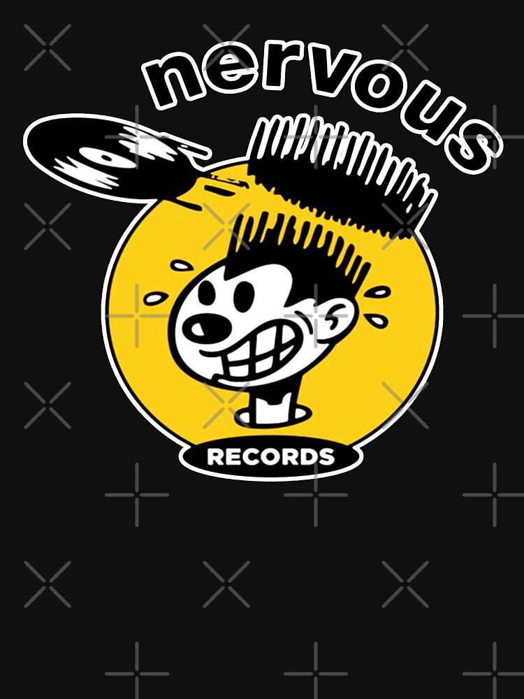 "THE NERVOUS RECORDS SHIRT AND STICKER " T-shirt for Sale by VoicesLoud ...
