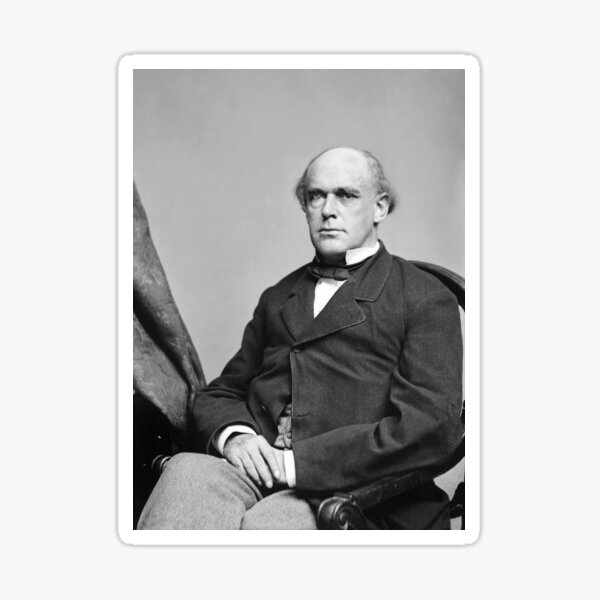 "Salmon P. Chase Portrait - Circa 1861" Sticker by warishellstore ...