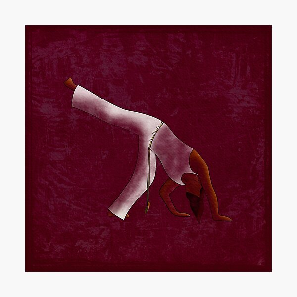 Lámina fotográfica «Capoeira Meia lua - Cartel digital de acuarela y ...