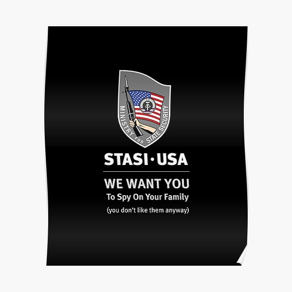 Póster «Emblema de la Stasi USA» de twHistory | Redbubble