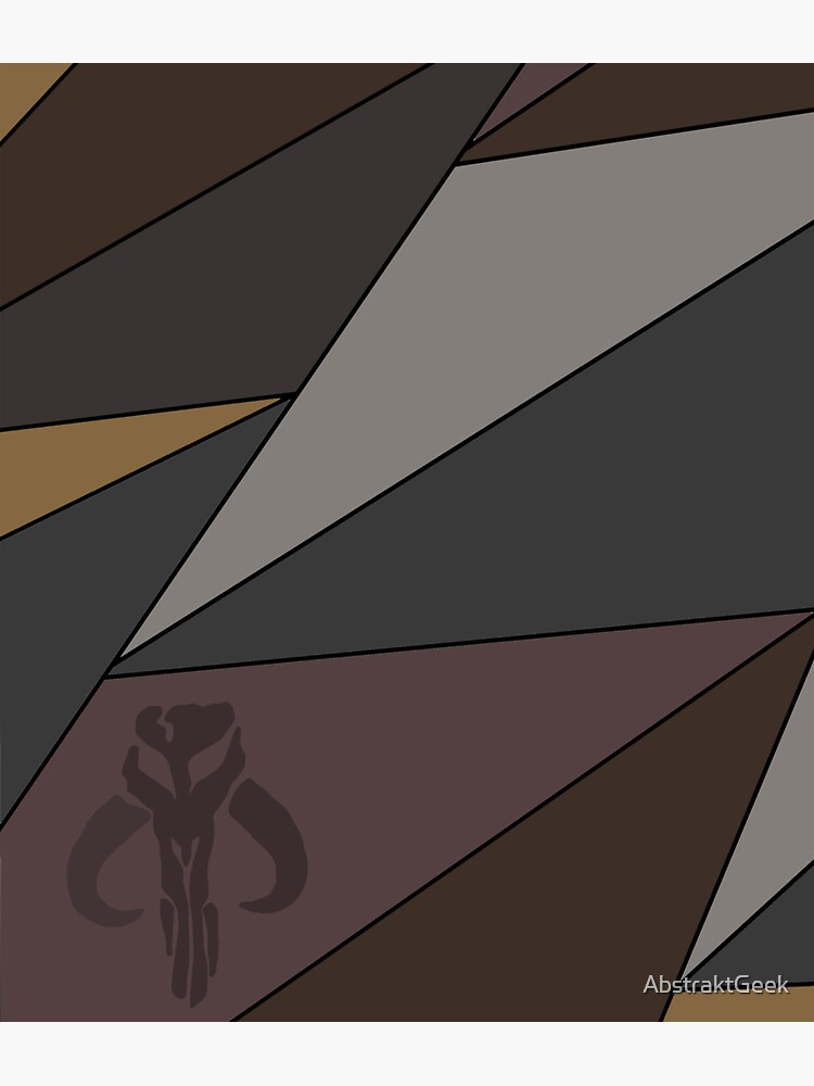 "Mando - Abstrakt" Sticker for Sale by AbstraktGeek | Redbubble