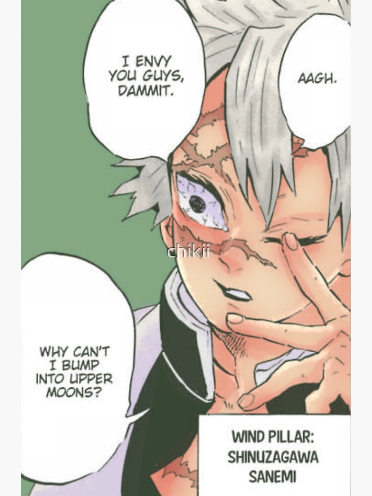 "Sanemi colored panel #2" Sticker for Sale by chikii | Redbubble