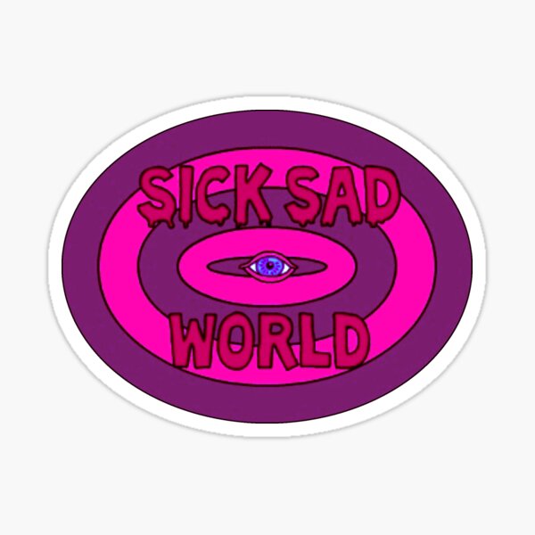 Pegatina «Logotipo de Pink Sick Sad World Daria» de 90sLoveLove | Redbubble