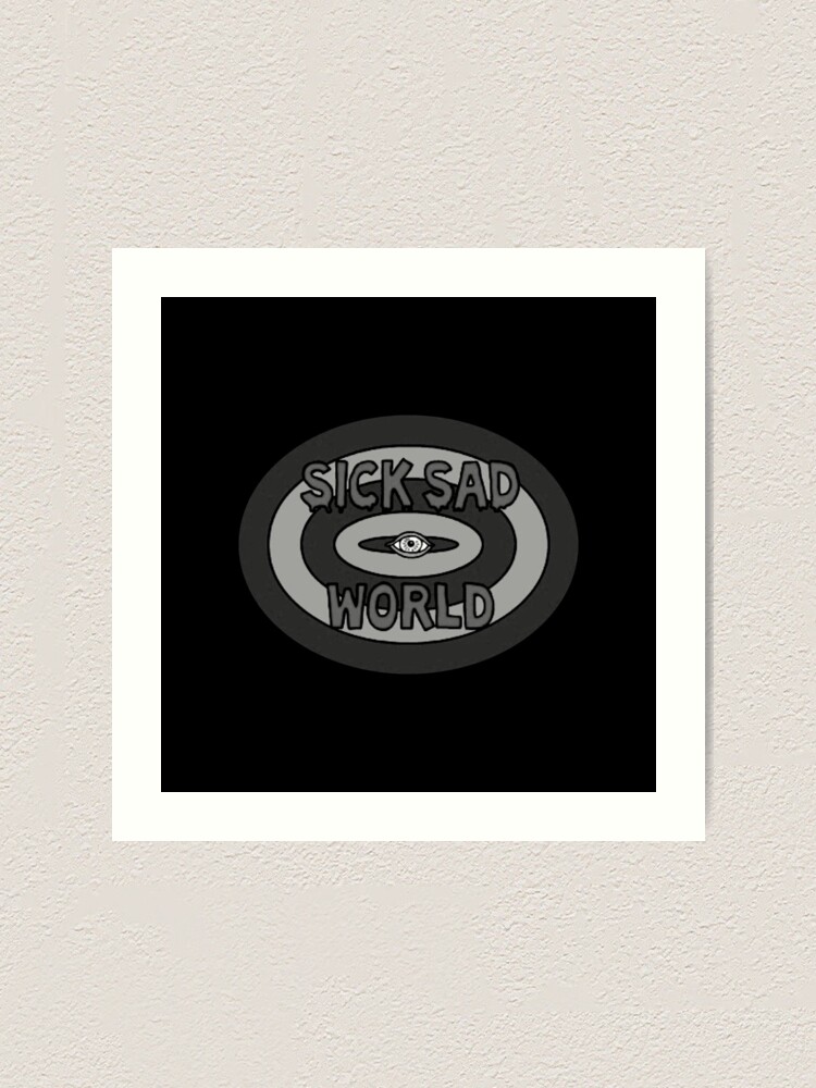 "Black and White Sick Sad World Daria Logo" Art Print by 90sLoveLove ...