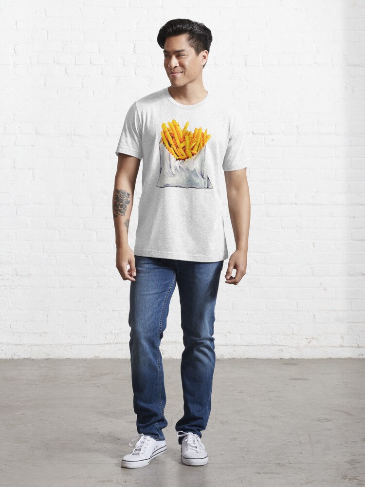 "French Fries Pattern" T-shirt for Sale by KellyGilleran | Redbubble ...