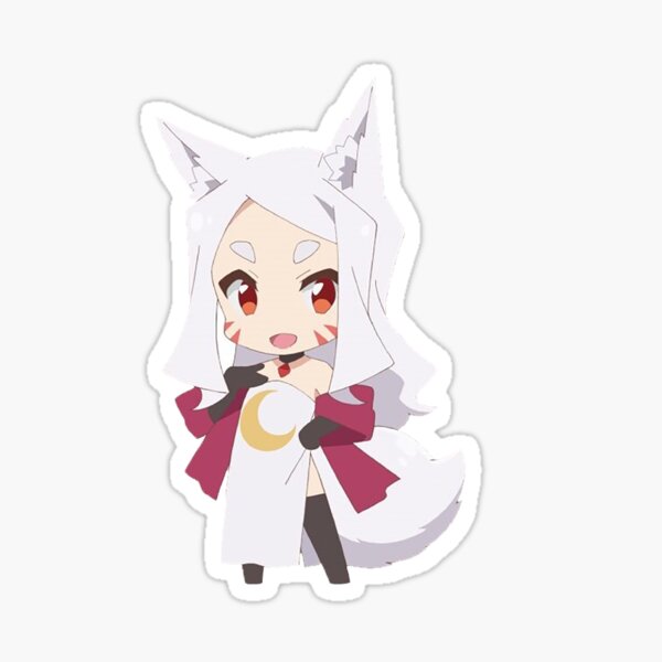 "The Helpful fox Senko San Shiro Sticker" Sticker for Sale by uisch ...