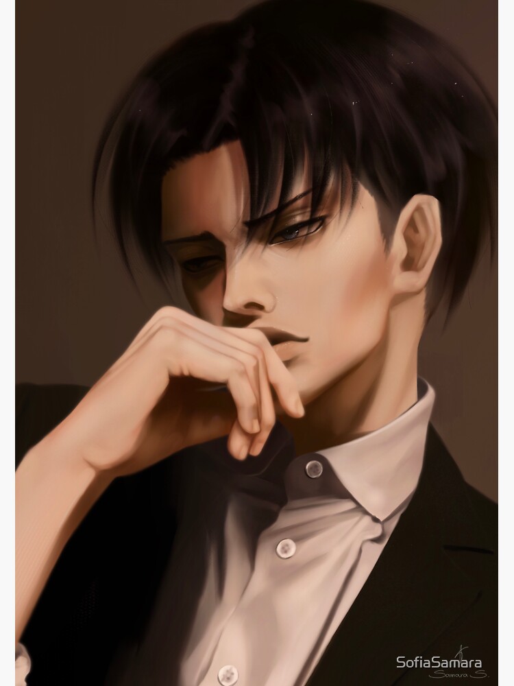 "Levi Da (close up)" Sticker by SofiaSamara | Redbubble