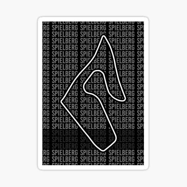 "Spielberg - F1 Circuit - Black and White" Sticker for Sale by GreazyL ...