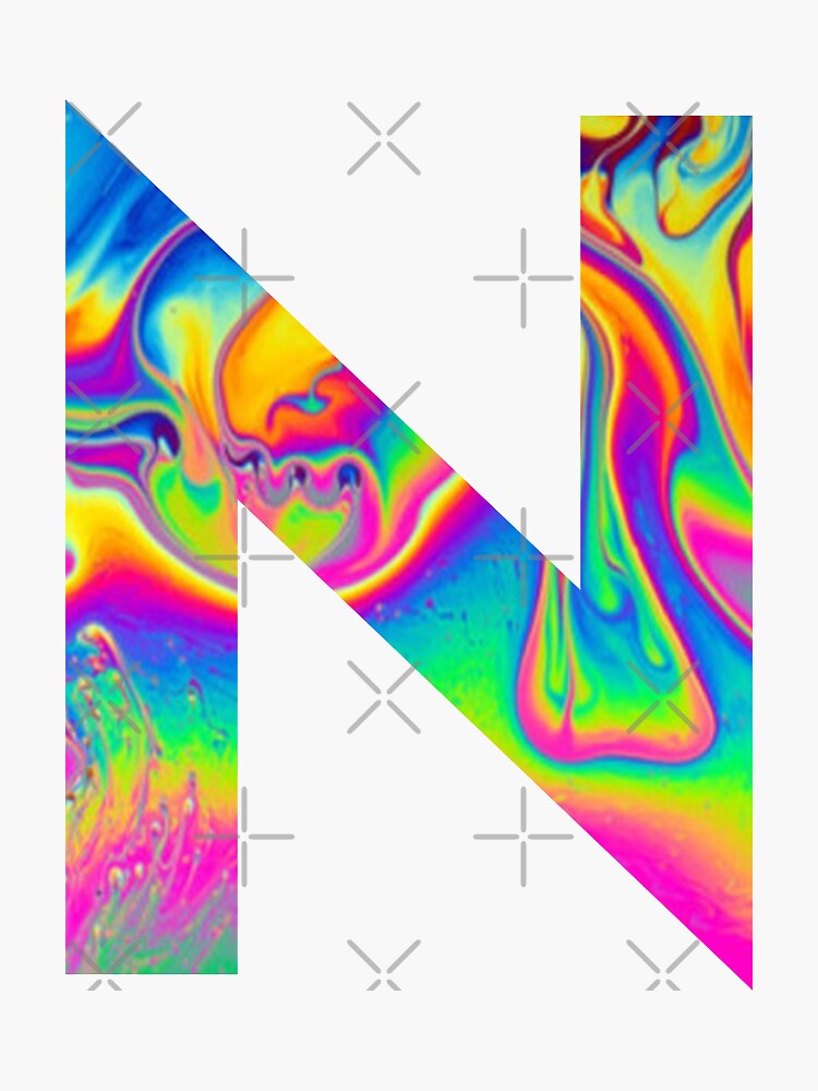 "N" Sticker for Sale by lilkenz | Redbubble