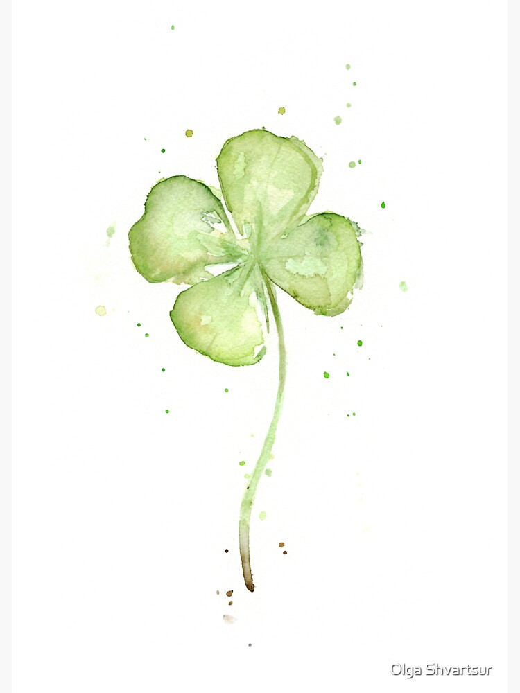 "Lucky Charm Four Leaf Clover" Sticker for Sale by olga-shvartsur ...