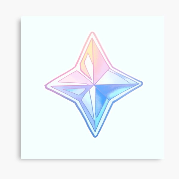 "Cute Doodle Primogem - Genshin Impact" Canvas Print for Sale by ...