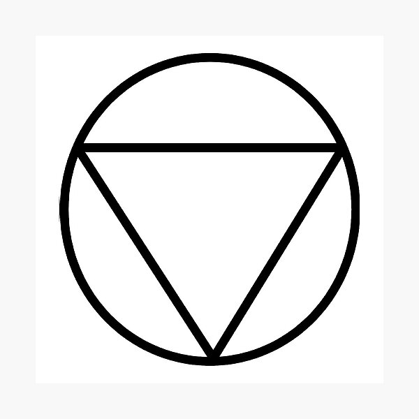 Lámina fotográfica for Sale con la obra «Triángulo invertido en un ...