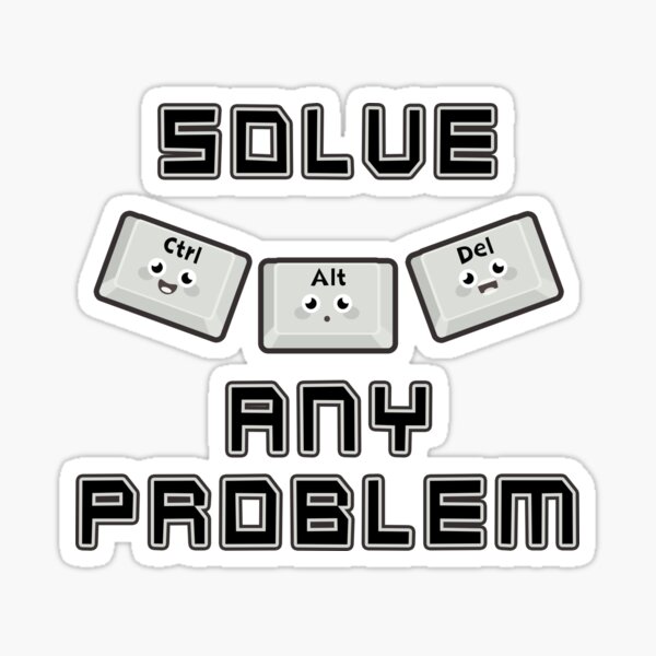 "Ctrl Alt Del" Sticker by NirPerel | Redbubble