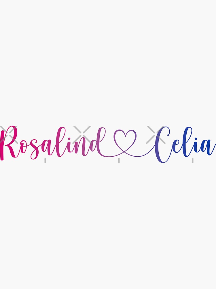 "Rosalind and Celia from As You Like it" Sticker for Sale by ...