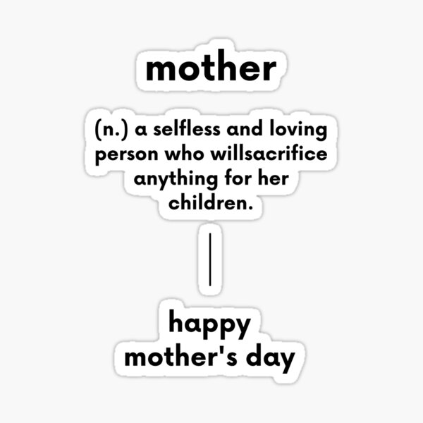 Happy Mothers Day Sticker For Sale By Jaycepoo Redbubble
