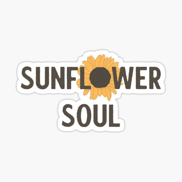 "Sunflower Soul" Sticker for Sale by DuckStop | Redbubble