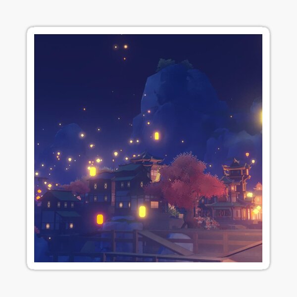 "Liyue Lantern Rite" Sticker for Sale by velcris | Redbubble