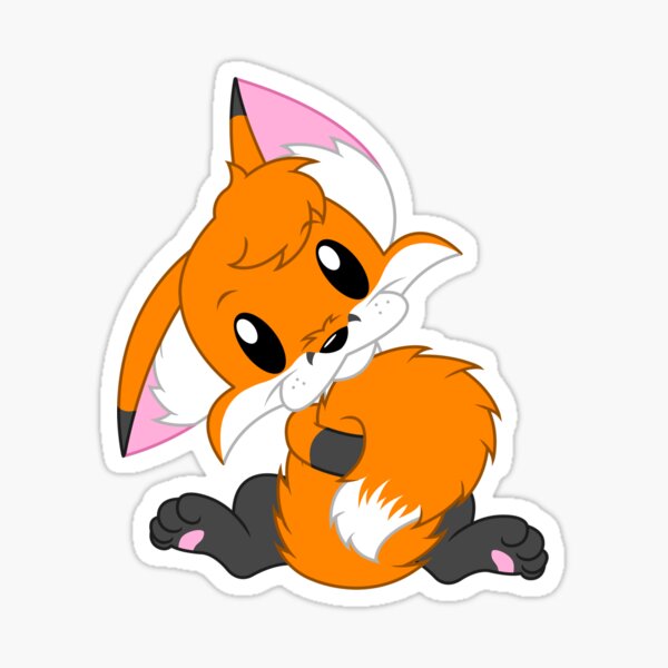 "Lil Foxie" Sticker for Sale by Mirisha | Redbubble