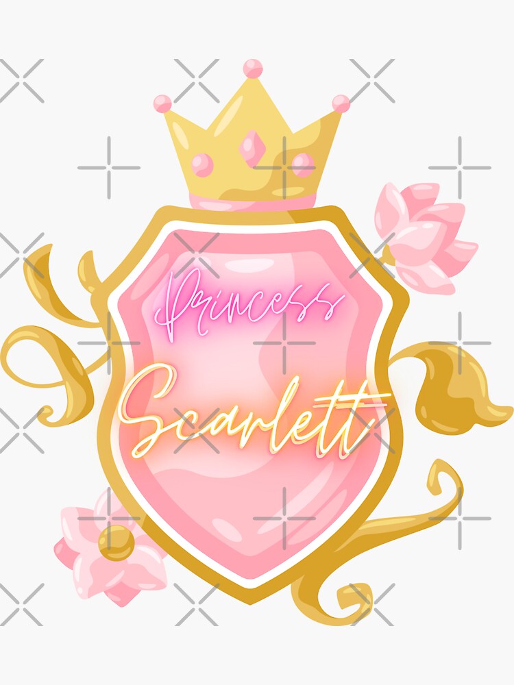 "Princess Scarlett" Sticker by Sheen-designs | Redbubble