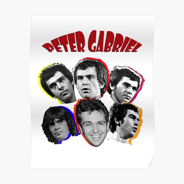 "80s Peter Gabriel collage" Poster for Sale by frippucino | Redbubble