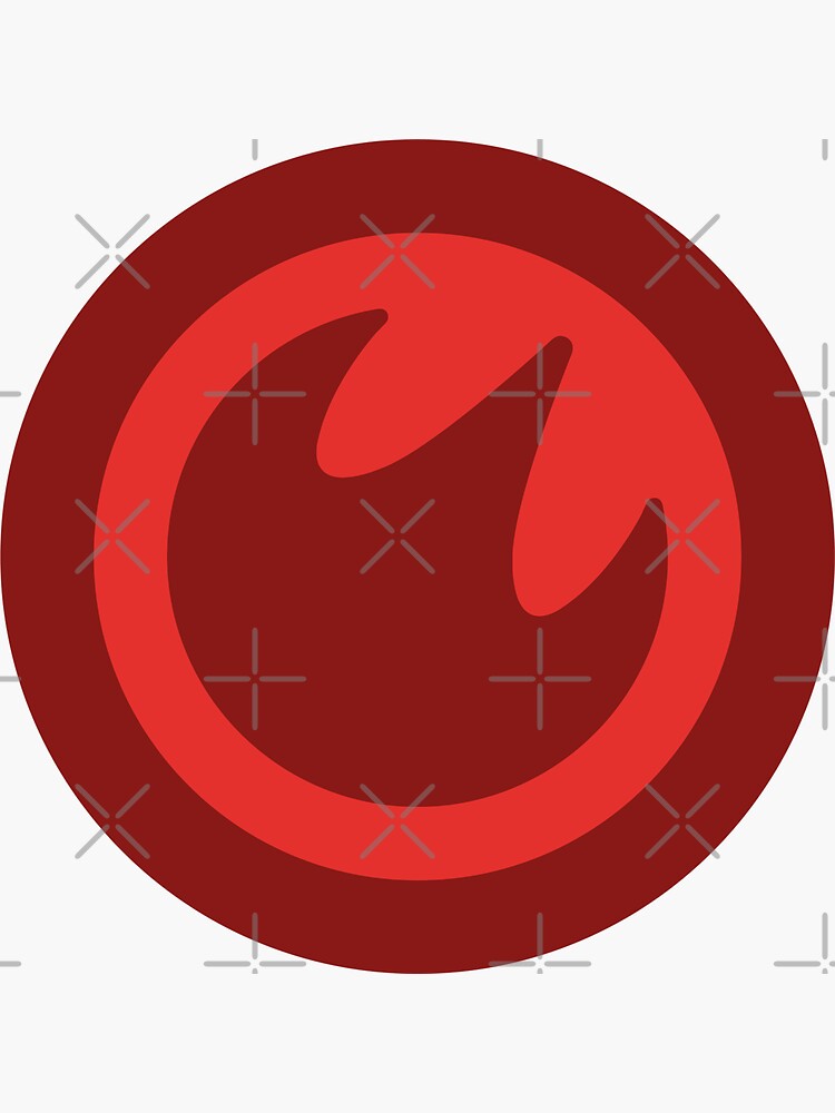"Fire Medallion (large)" Sticker for Sale by Mirisha | Redbubble