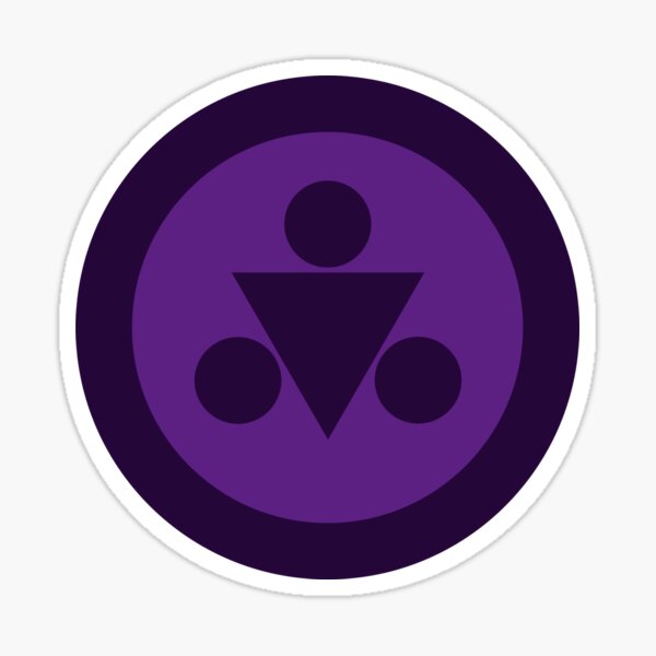 "Shadow Medallion (large)" Sticker for Sale by Mirisha | Redbubble