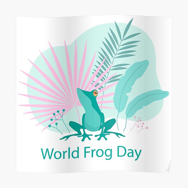 "Frog Day March 20th" Poster for Sale by SpottedPilot | Redbubble