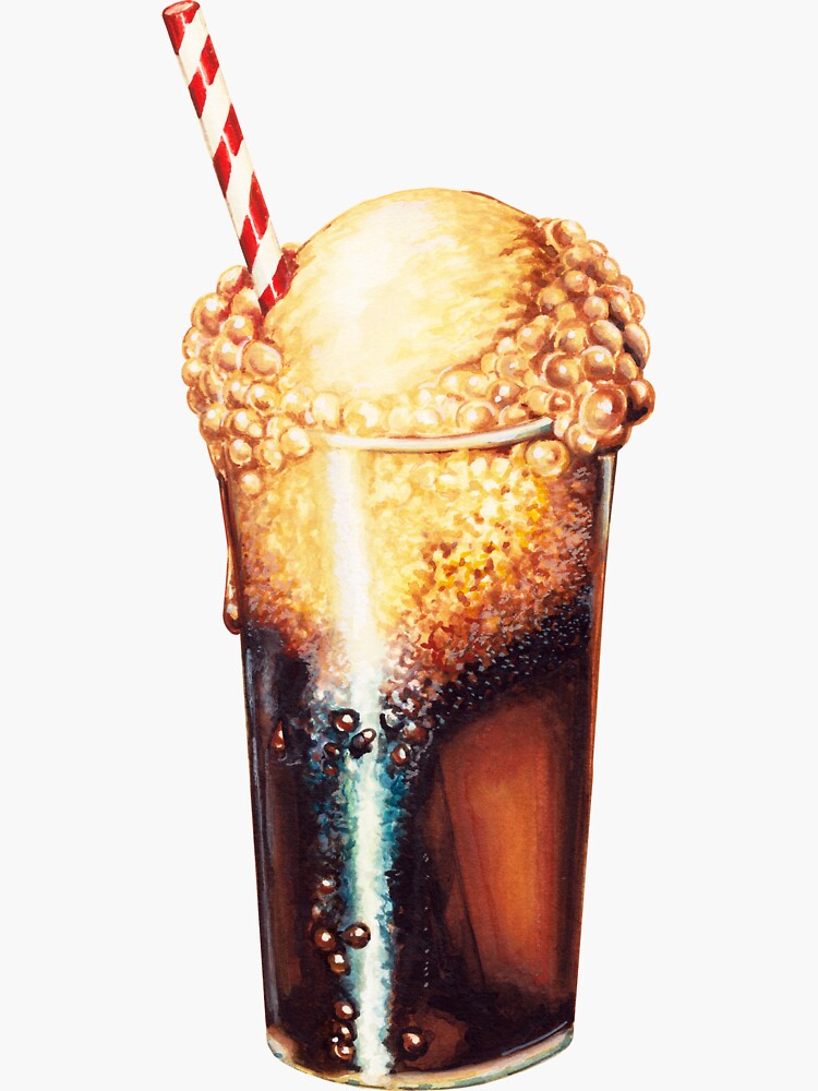 "Root Beer Float Pattern" Sticker for Sale by KellyGilleran | Redbubble