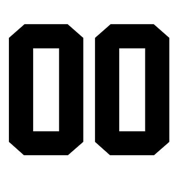 "jersey number 00" Poster for Sale by Jnwodo | Redbubble