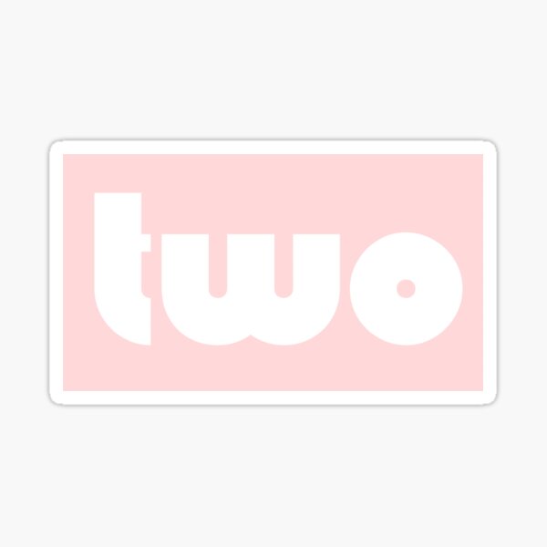 "two" Sticker by ddingdong0701 | Redbubble