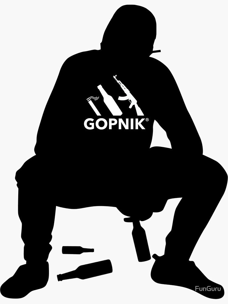 "Gopnik Squat Meme" Sticker for Sale by FunGuru | Redbubble