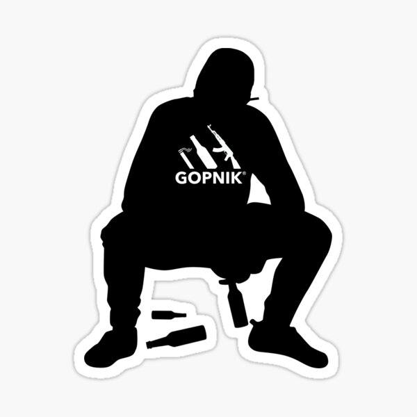 "Gopnik Squat Meme" Sticker for Sale by FunGuru | Redbubble