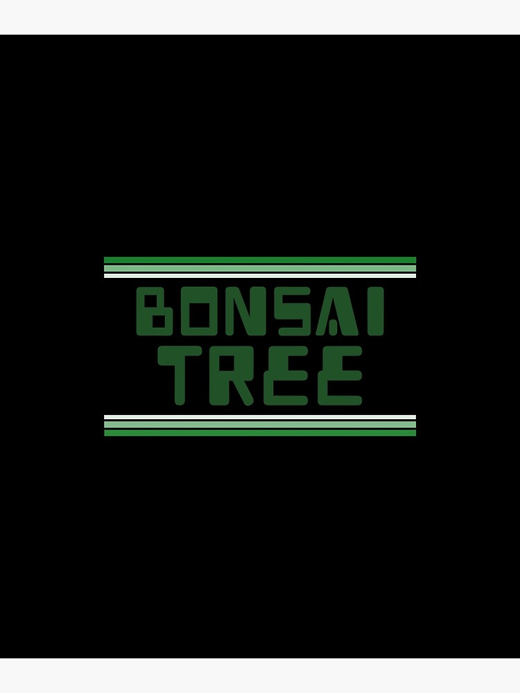 "Bonsai Tree Text Logo" Poster for Sale by JuliusPOD | Redbubble