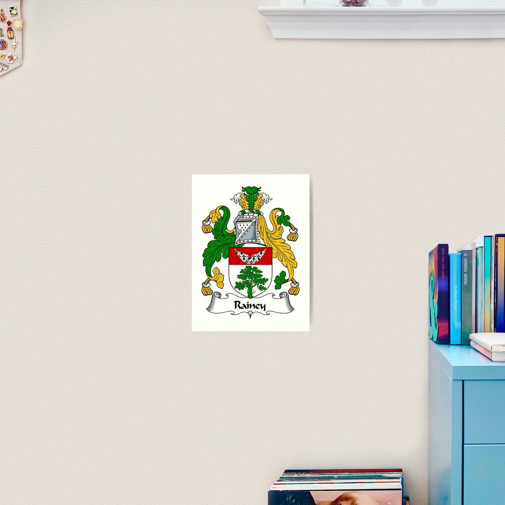 "Rainey Coat of Arms / Rainey Family Crest" Art Print by ...