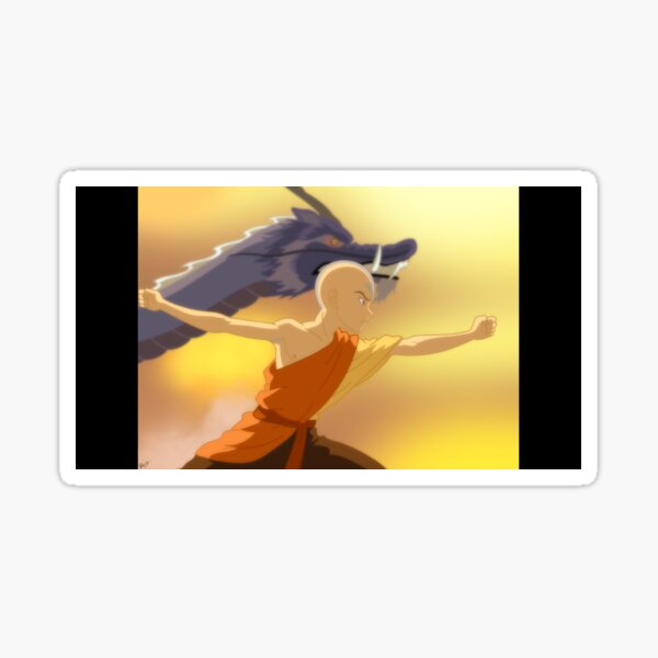 "90’s Anime Aang" Sticker by Gummy-Teeth | Redbubble