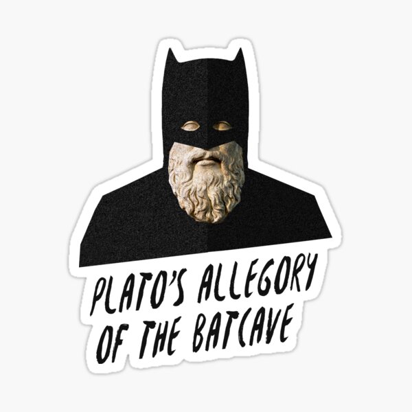 "Plato's Allegory of the Batcave" Sticker by AlanPun | Redbubble