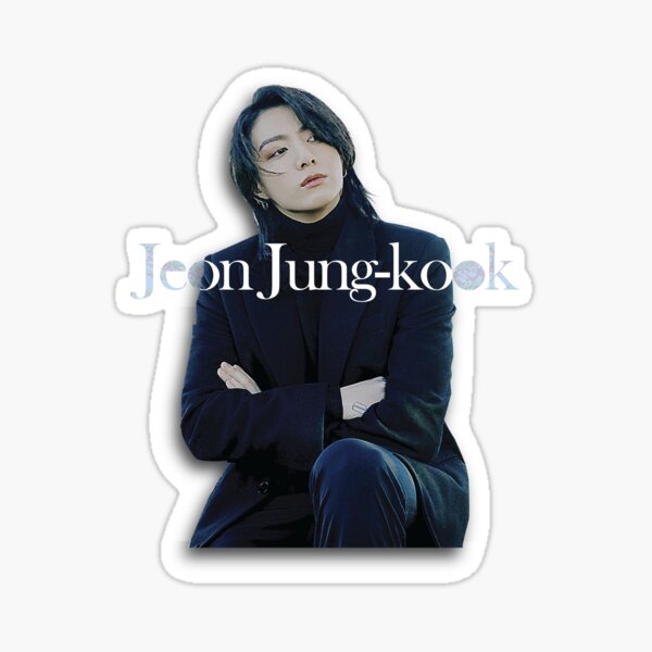 "jung-kook BTS, Winter package" Sticker for Sale by Blackandwhitee ...