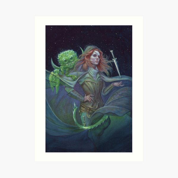 "Dalavash the Kalashtar Rogue" Art Print by Artybel | Redbubble