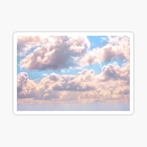 "Pink clouds asthetic" Sticker for Sale by saumyamutalik | Redbubble