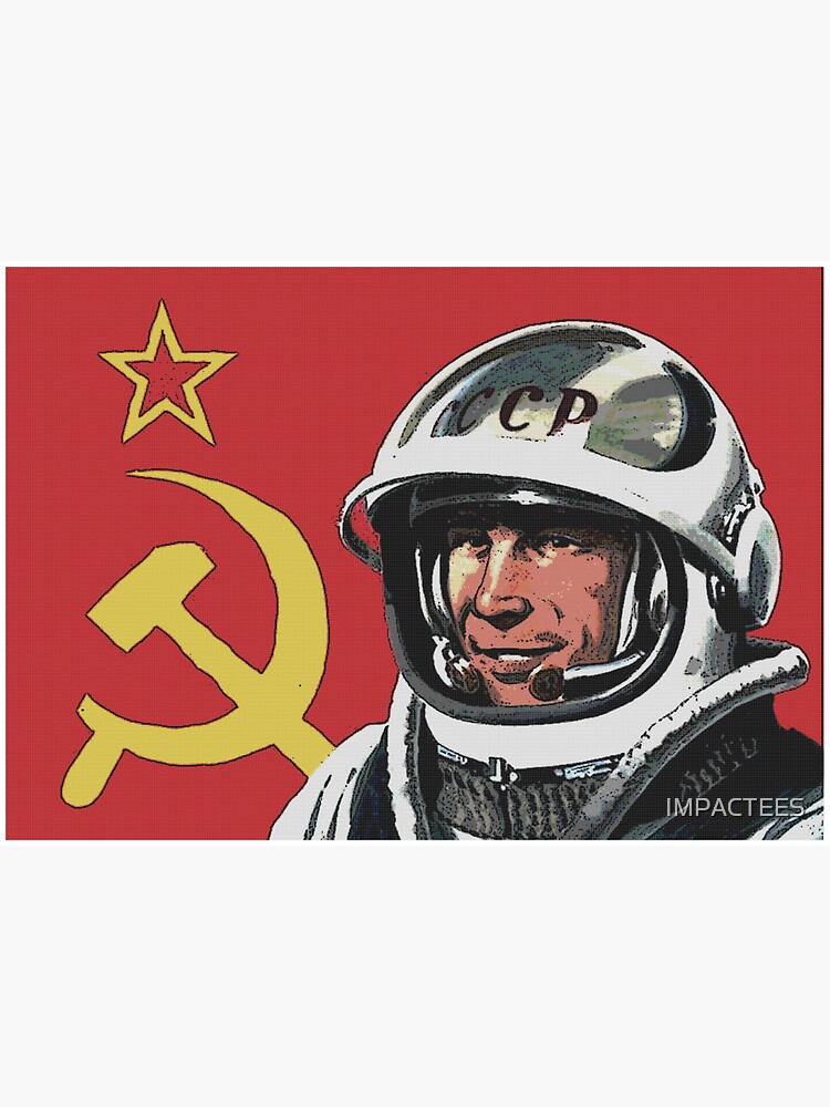 "GAGARIN (CCCP)" Sticker by IMPACTEES | Redbubble